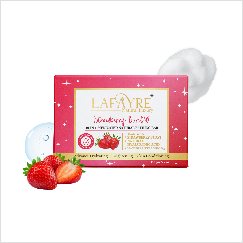 Strawberry Burst - 10 in 1 Medicated Face & Body Bar - 75 gm / 125 gm